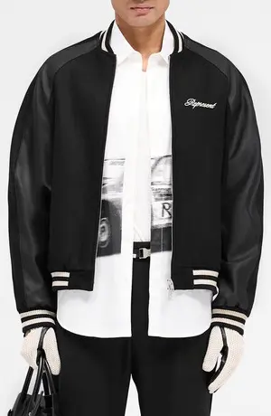 REPRESENT Raglan Varsity Jacket