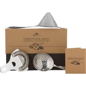 A BAR ABOVE 3-piece Cocktail Strainer Set - Stainless Steel