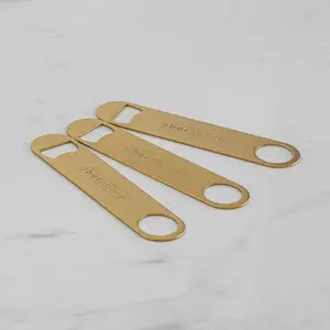 A BAR ABOVE Gold Bar Blade Bottle Openers