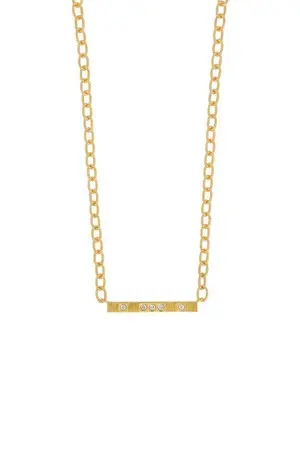 Bony Levy Cleo Diamond Bar Pendant Necklace - 18k Yellow Gold