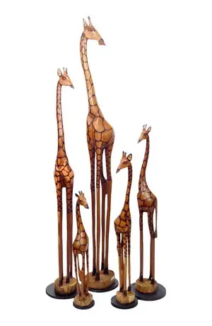 MBARE 16' Olivewood Giraffe