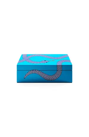 Jonathan Adler Eden Lacquer Box - Blue