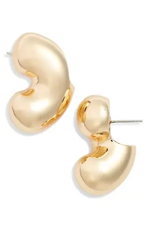 Jenny Bird Eliza Puffs Drop Earrings - High Polish Gold