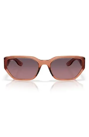 COSTA DEL MAR Clemente 58mm Polarized Rectangular Sunglasses - Pink Sands/ Rose Gradient 580g
