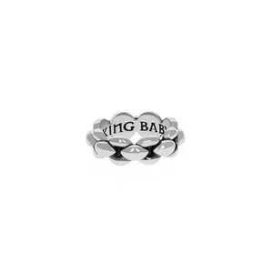KING BABY STUDIO Small Infinity Link Ring - Silver