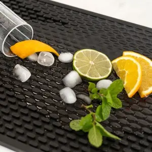 A BAR ABOVE Silicone Bar Mat - Black