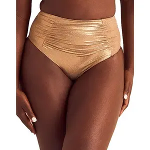 ADORE ME Rina High-waist Bikini Bottom - Medium Beige