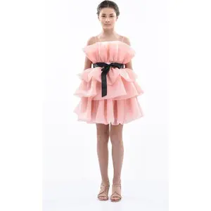 TULLEEN Noella Ruffle Dress - Pink
