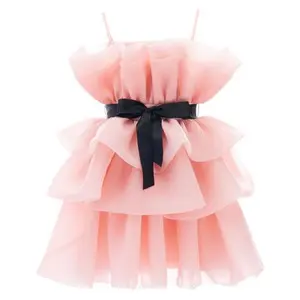 TULLEEN Noella Ruffle Dress - Pink