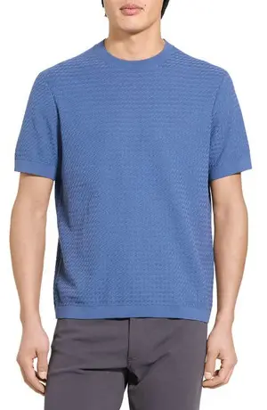 Theory Damian Tactile Crewneck T-shirt - Bering