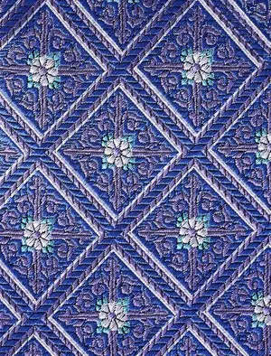 OAK HILL PREMIUM BY DXL Big & Tall Medallion Silk Tie Oak Hill Premium