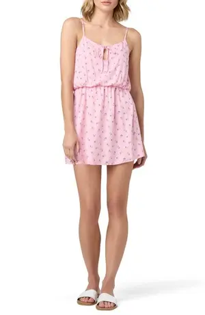 FLORENCE BY MILLS Slip It On Minidress - Candy Pink Floral