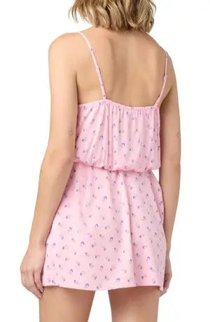 FLORENCE BY MILLS Slip It On Minidress - Candy Pink Floral