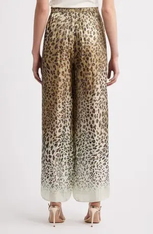 Kobi Halperin Print Ombré Wide Leg Pants