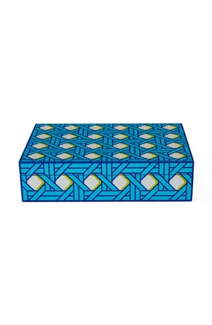 Jonathan Adler Large Lacquer Box Basketweave