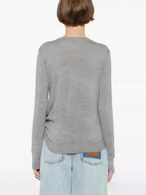LESS Draped Knitted Top - Grey