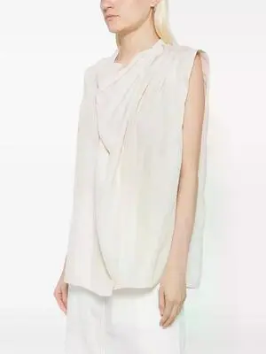 LESS Sleeveless Silk Blouse