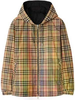Burberry Reversible Checked Jacket - Brown