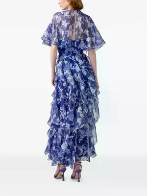 Carolina Herrera Floral-print Ruffled Dress