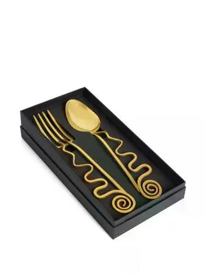 L'Objet Spirale Serving Set - Gold