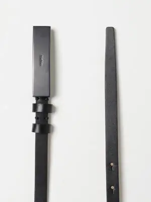 Max Mara Leather Belt - Black