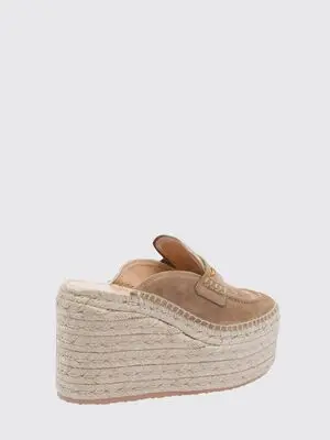 GIANVITO ROSSI Suede Wedge Mules