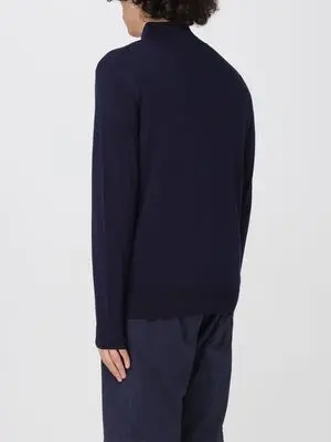 BALLANTYNE Zip Up Sweater - Navy