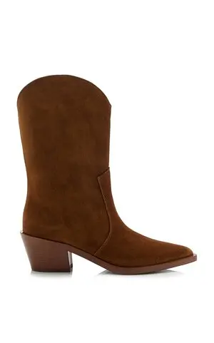 GIANVITO ROSSI Suede Western Boots