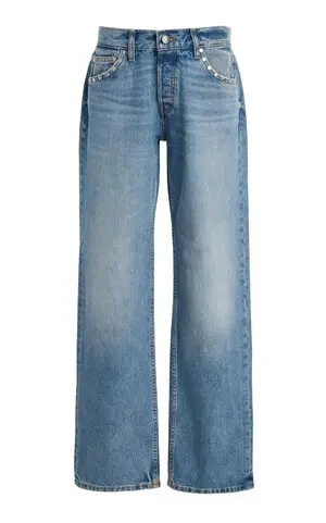 Women's Light Wash Baggy Jeans