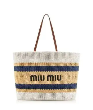 Miu Miu Crocheted Tote Bag - Multi