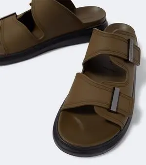 Alexander McQueen Hybrid Slides With Buckle Fastening - Green