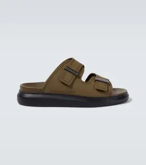 Alexander McQueen Hybrid Slides With Buckle Fastening - Green