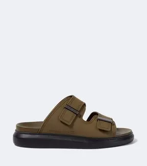 Alexander McQueen Hybrid Slides With Buckle Fastening - Green