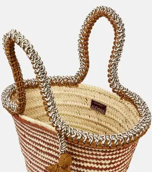 ALEMAIS Dee Dee Large Raffia Tote Bag