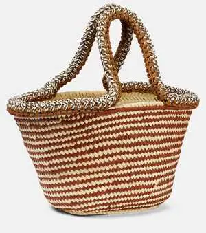 ALEMAIS Dee Dee Large Raffia Tote Bag