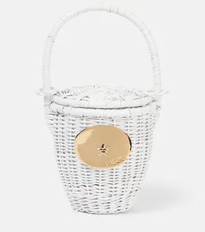 Patou Silver Tone Bucket Bags For Women