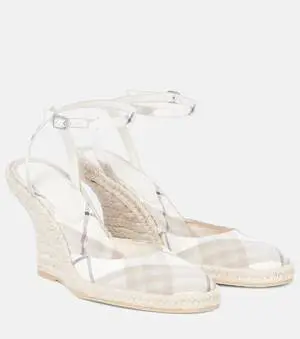 Burberry Lf Mews 90 Espadrille Wedges - White