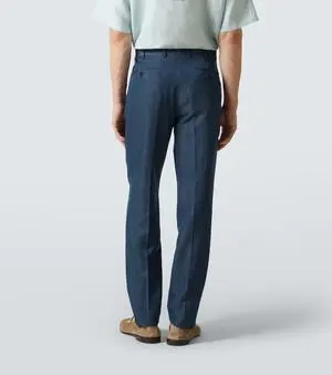 Zegna Wool And Linen Suit - Blue