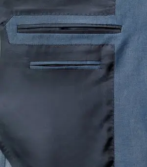 Zegna Wool And Linen Suit - Blue