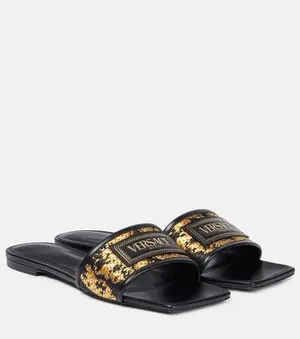 Versace Gold Slides