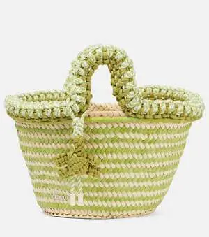 ALEMAIS Alémais Dee Dee Small Raffia Tote Bag