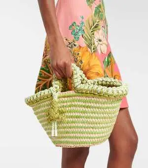 ALEMAIS Alémais Dee Dee Small Raffia Tote Bag