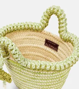 ALEMAIS Alémais Dee Dee Small Raffia Tote Bag