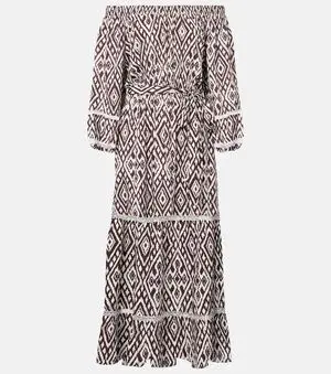 Melissa Odabash Eclipse Printed Midi Dress