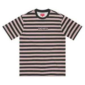 Supreme Reverse Stripe Short-sleeve Top - Black
