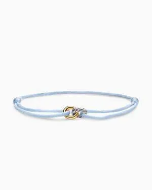 David Yurman Sculpted Cable Linked Cord Bracelet - Baby Blue