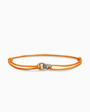 David Yurman Sculpted Cable Linked Cord Bracelet - Orange