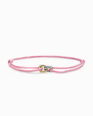 David Yurman Sculpted Cable Linked Cord Bracelet - Pink