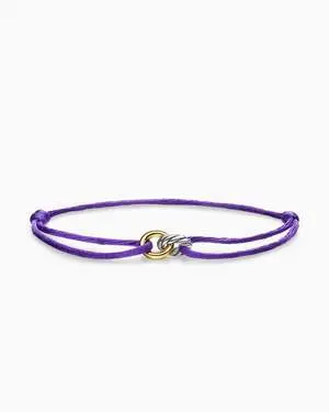 David Yurman Sculpted Cable Linked Cord Bracelet - Purple