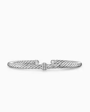 David Yurman Cable Flex Station Bracelet - Diamond
